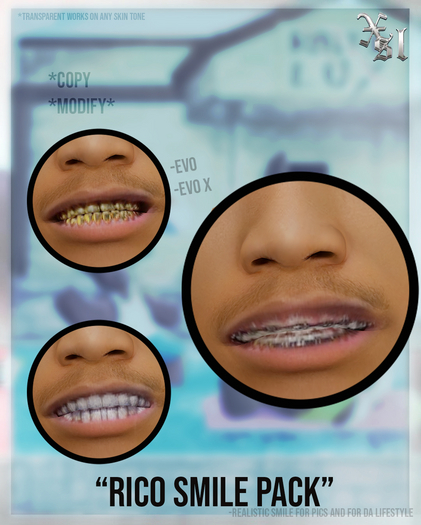Second Life Marketplace - X// Rico Smile Pack